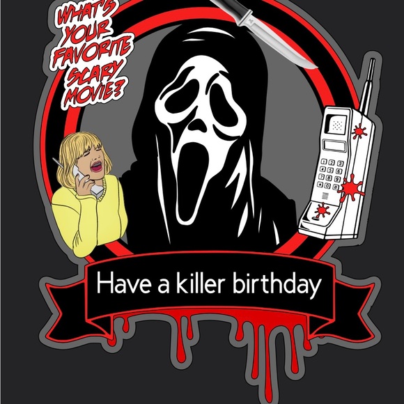 Party Supplies | Horror Movie Slasher Custom Cake Topper | Poshmark